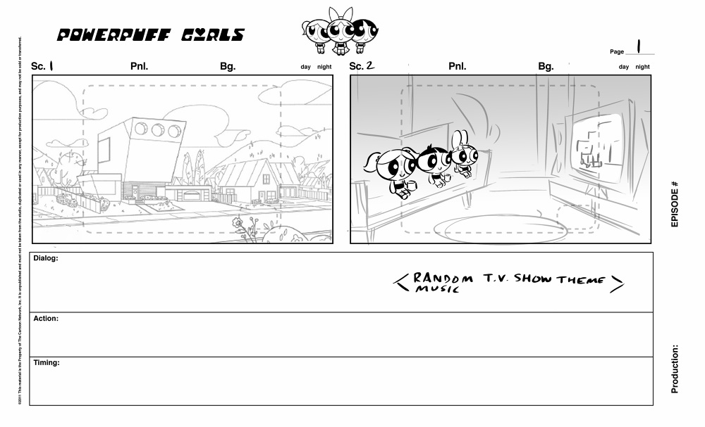 "The Powerpuff Girls" - Pavin's Storyboard Portfolio