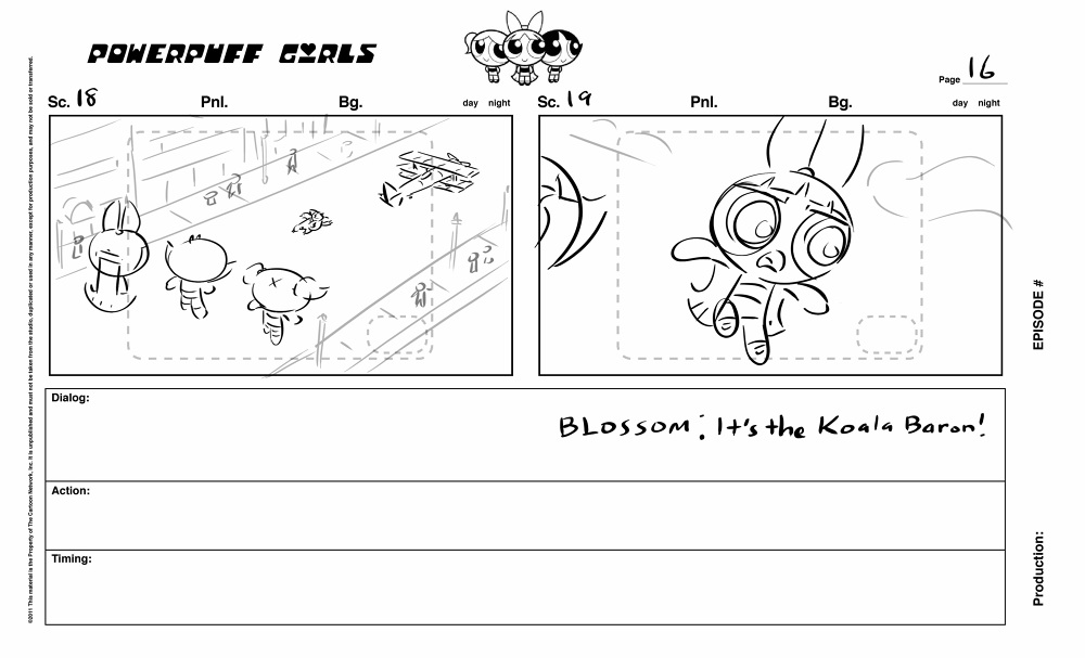 "The Powerpuff Girls" - Pavin's Storyboard Portfolio
