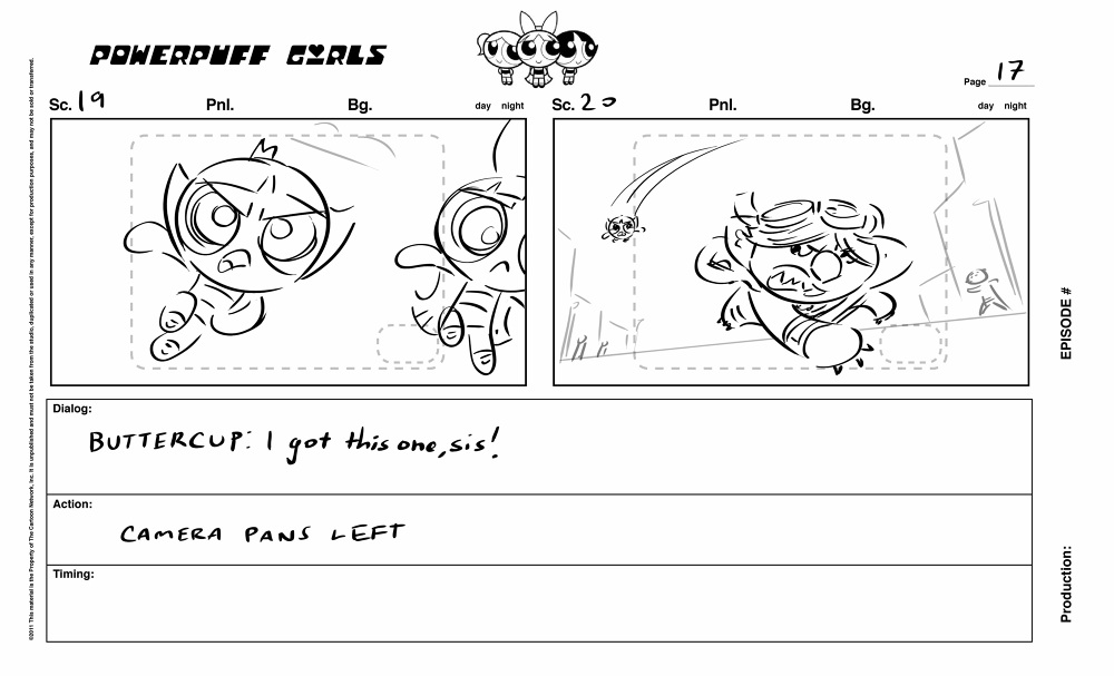 "The Powerpuff Girls" - Pavin's Storyboard Portfolio