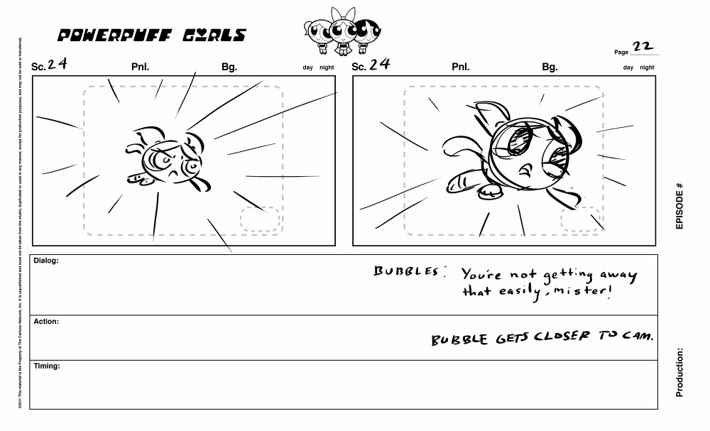 "The Powerpuff Girls" - Pavin's Storyboard Portfolio