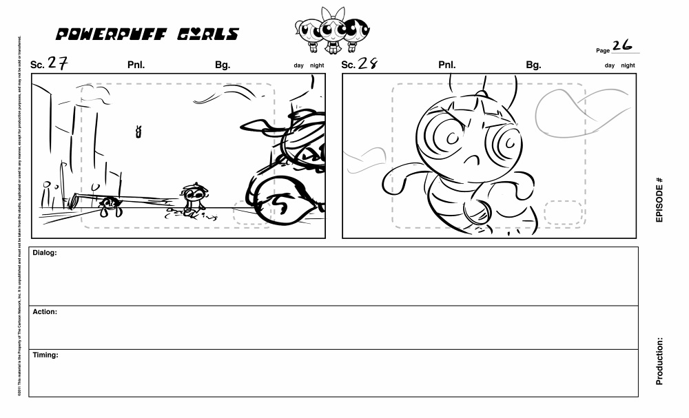 "The Powerpuff Girls" - Pavin's Storyboard Portfolio