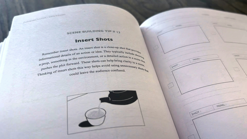 Storyboard Planner - book design - Pavin's Storyboard Portfolio