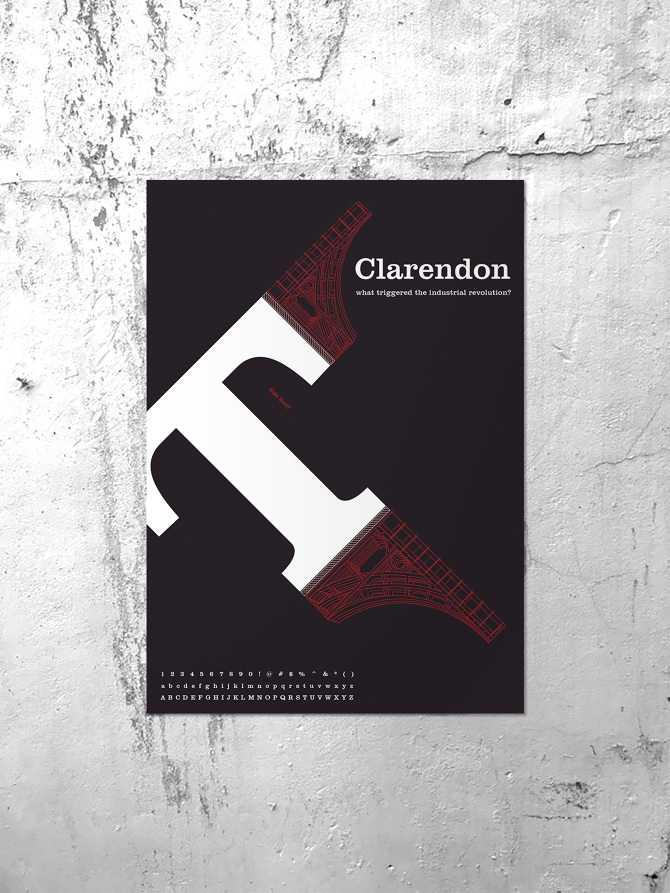 Clarendon Typeface - MINS