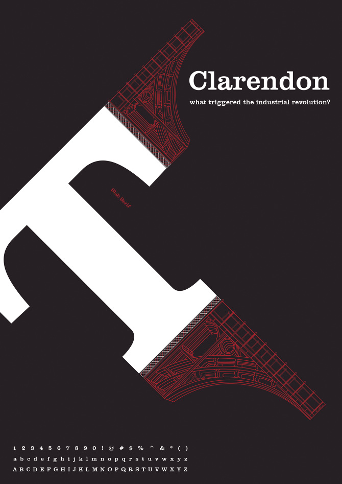 Clarendon Typeface - MINS