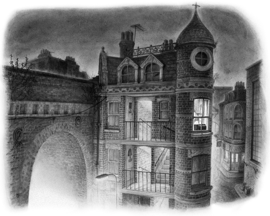 London Drawings - Graphite - Robin Shaw Animator & Illustrator