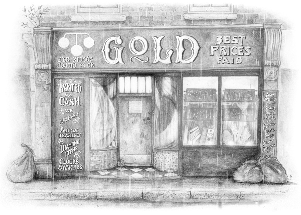 London Drawings - Graphite - Robin Shaw Animator & Illustrator