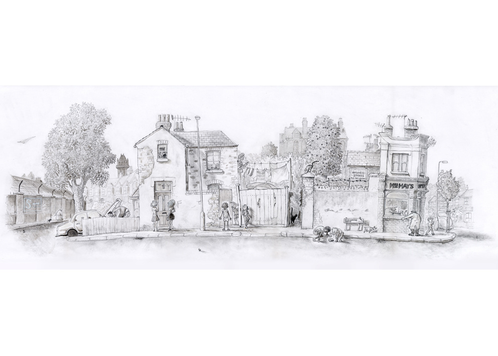 London Drawings - Graphite - Robin Shaw Animator & Illustrator