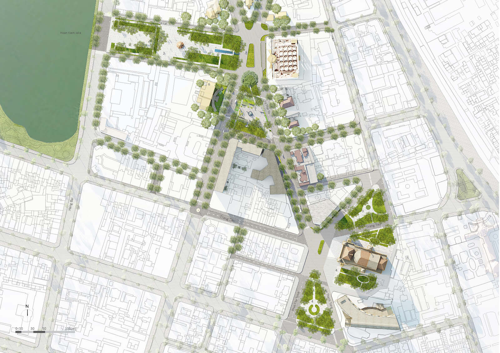 Hanoi public space - Atelier Nguyen Pham
