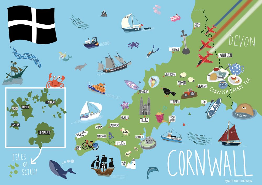 Cornwall - www.katiemooreillustration.co.uk