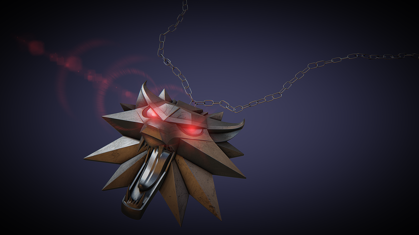 The Witcher Medallion 3D Model - Jon Ander Navarro