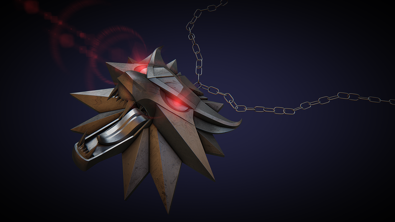 The Witcher Medallion 3D Model - Jon Ander Navarro