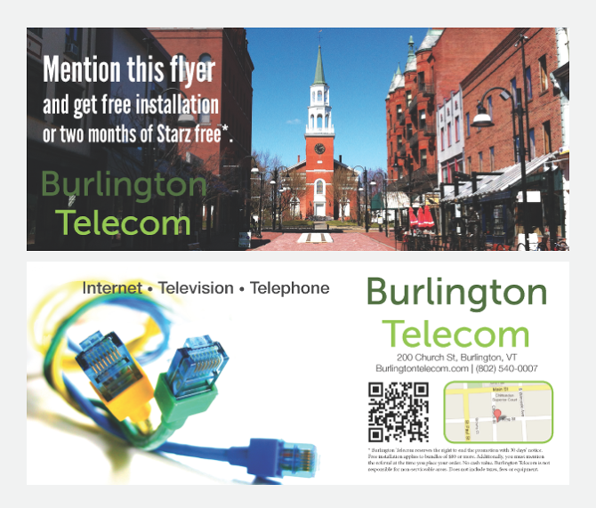 Burlington Telecom Print Ads - Audrey Ramsden