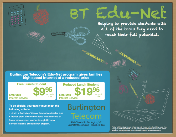 Burlington Telecom Print Ads - Audrey Ramsden