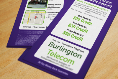 Burlington Telecom Print Ads - Audrey Ramsden