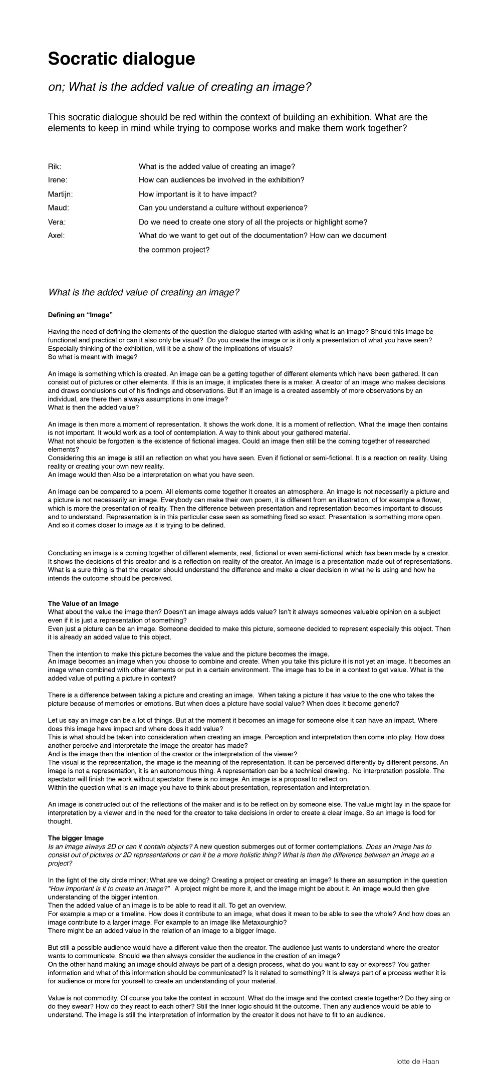 Socratic Dialogs - City Circles