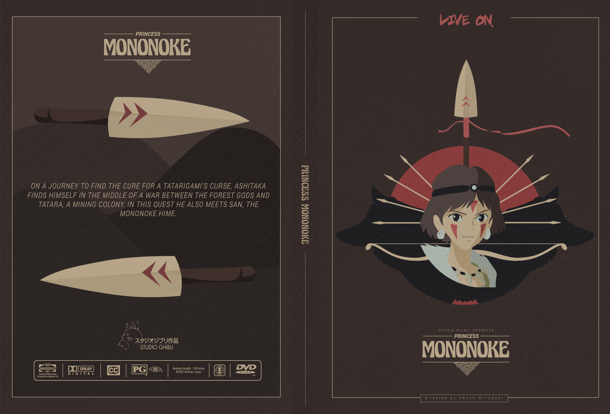 Princess Mononoke Cover Re-Design - gnar