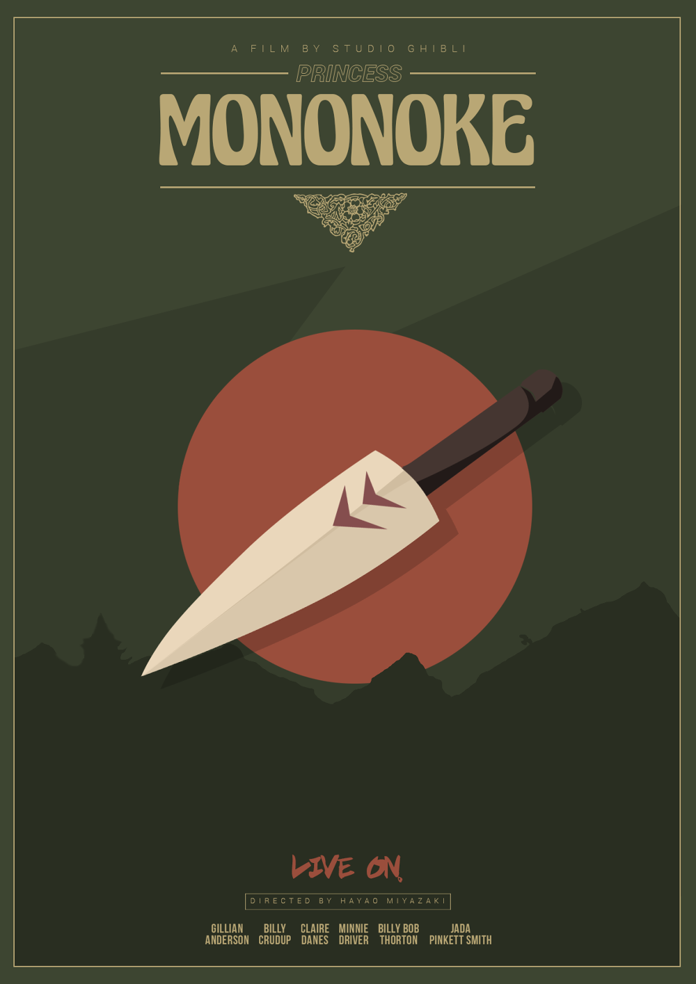 Princess Mononoke Cover Re-Design - gnar