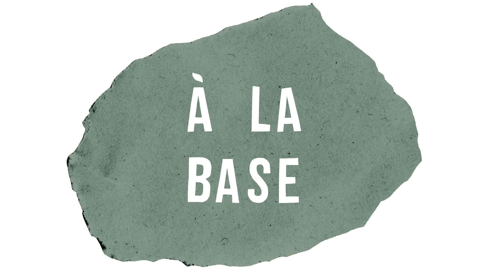 À la base - Camille — design graphique