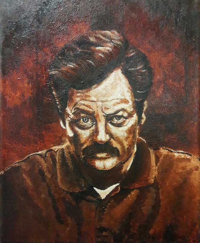 Ron Swanson Series - Art by Aviva