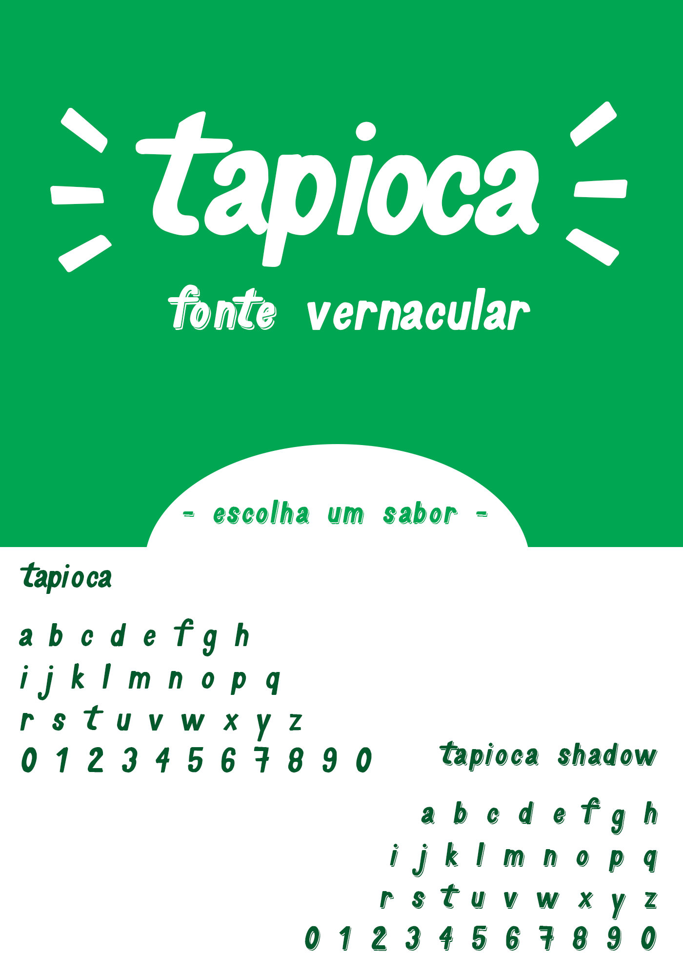 Tapioca Typeface - Gui Franca