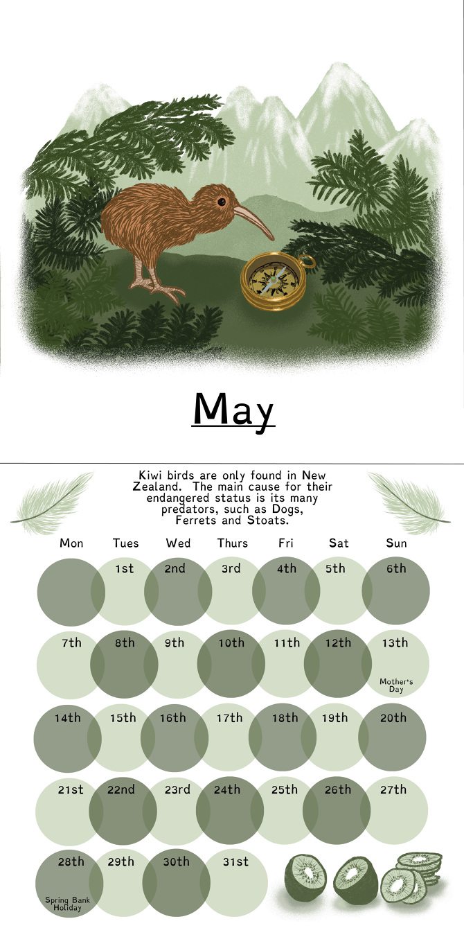 Animal Calendar - Sophieillus