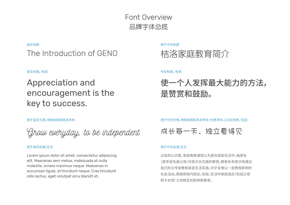 GENO Family Education Branding - Melo & Yan | Design Studio