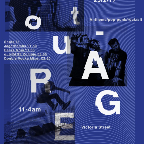 Outrage Flyer - Jess Latham Graphic Design