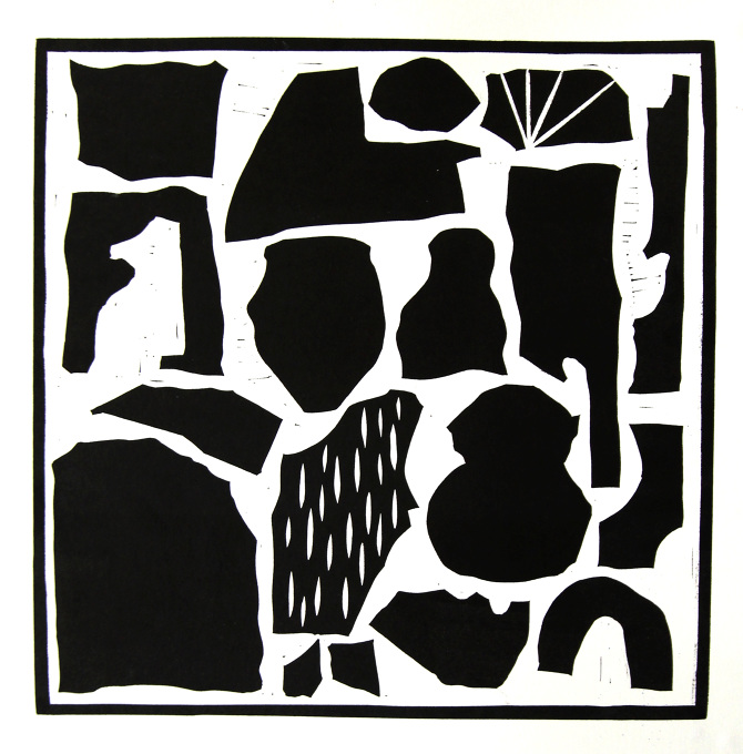 Linocut Collages - Reece Reilly