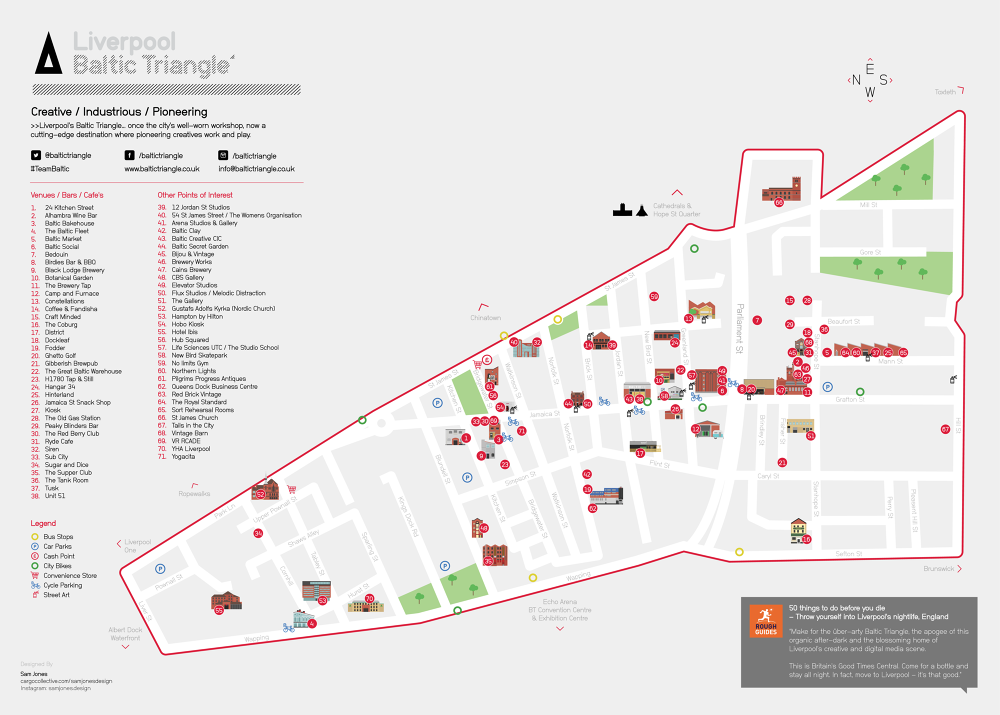 Baltic Triangle Noticeboard - samjonesdesign
