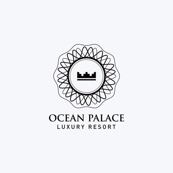 Ocean Palace Resort Logo Design - Company Folders