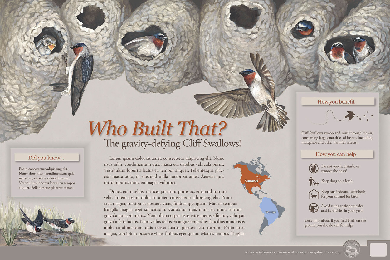 3 Interpretive Panels - Lindsey Kernodle Artwork