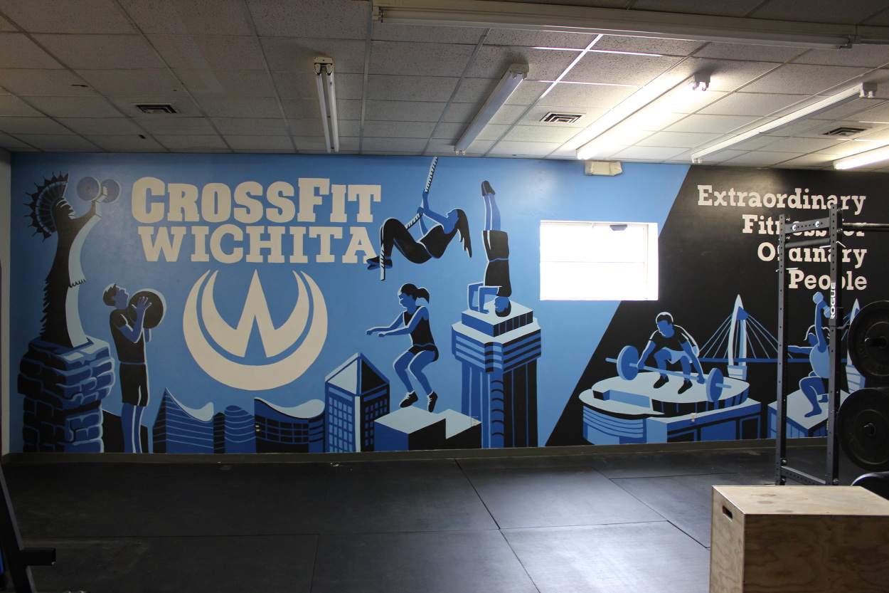 CrossFit Mural - Lindsey Kernodle Artwork