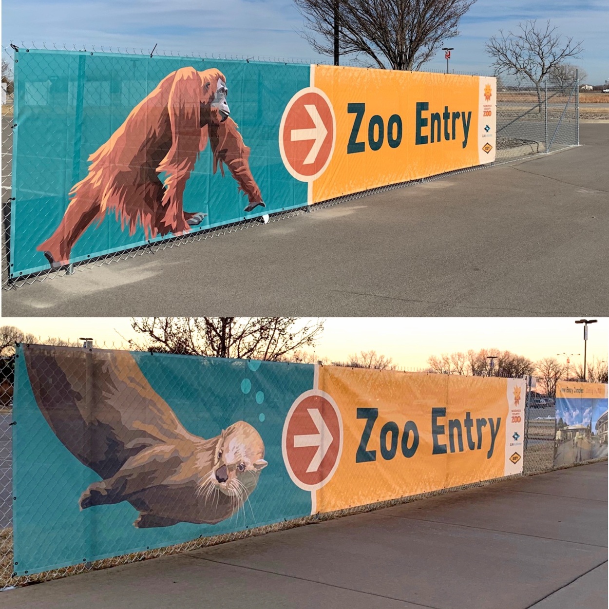 Zoo Entry Banners - Lindsey Kernodle Artwork