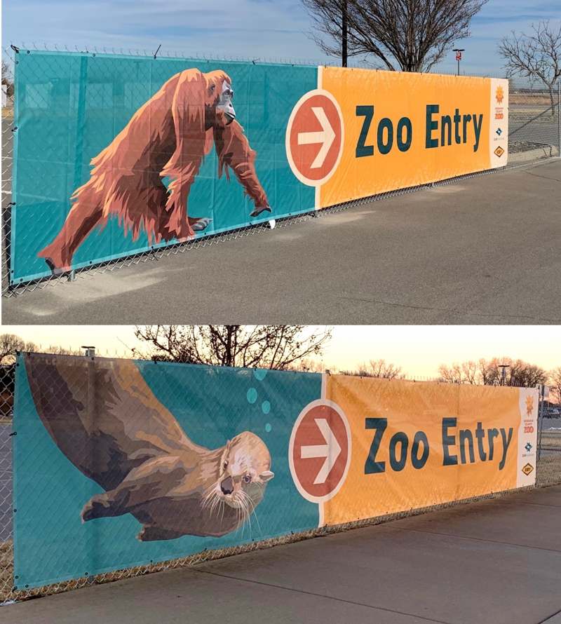 Zoo Entry Banners - Lindsey Kernodle Artwork