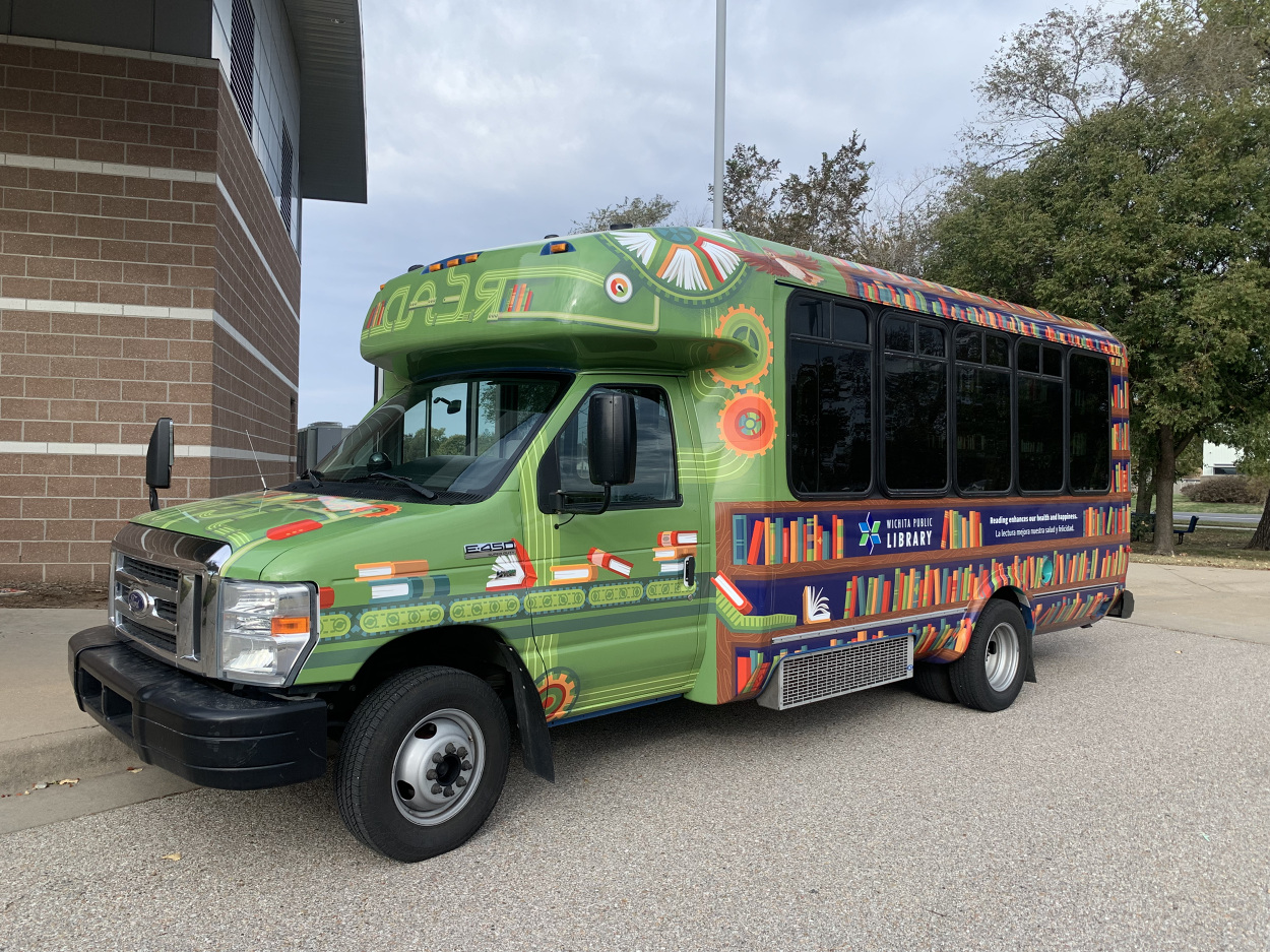 Library Book Bus - Lindsey Kernodle Artwork