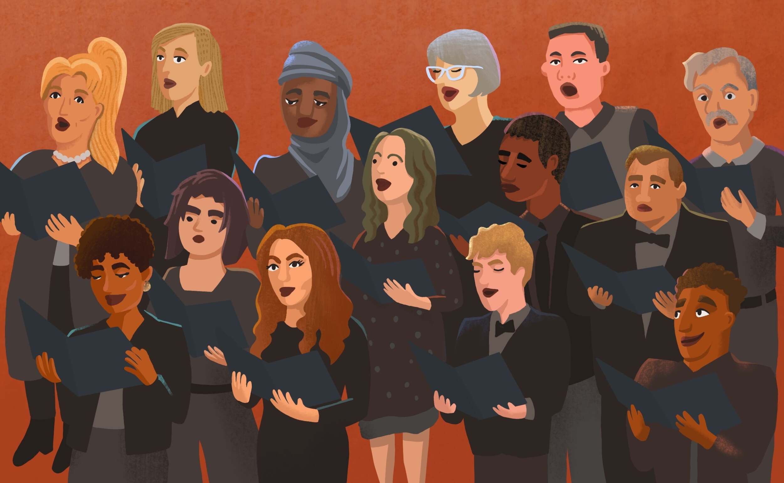 chorus Illustration - Lindsey Kernodle Artwork