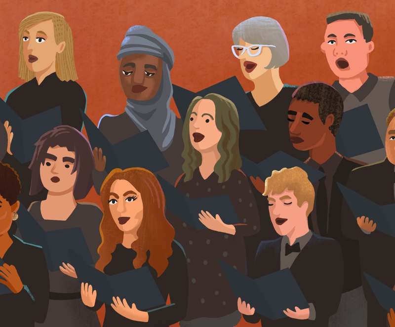 chorus Illustration - Lindsey Kernodle Artwork