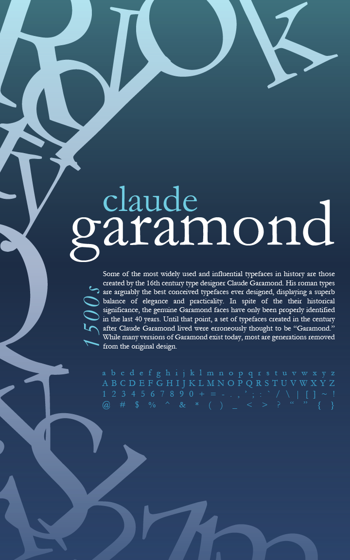 Claude Garamond Poster