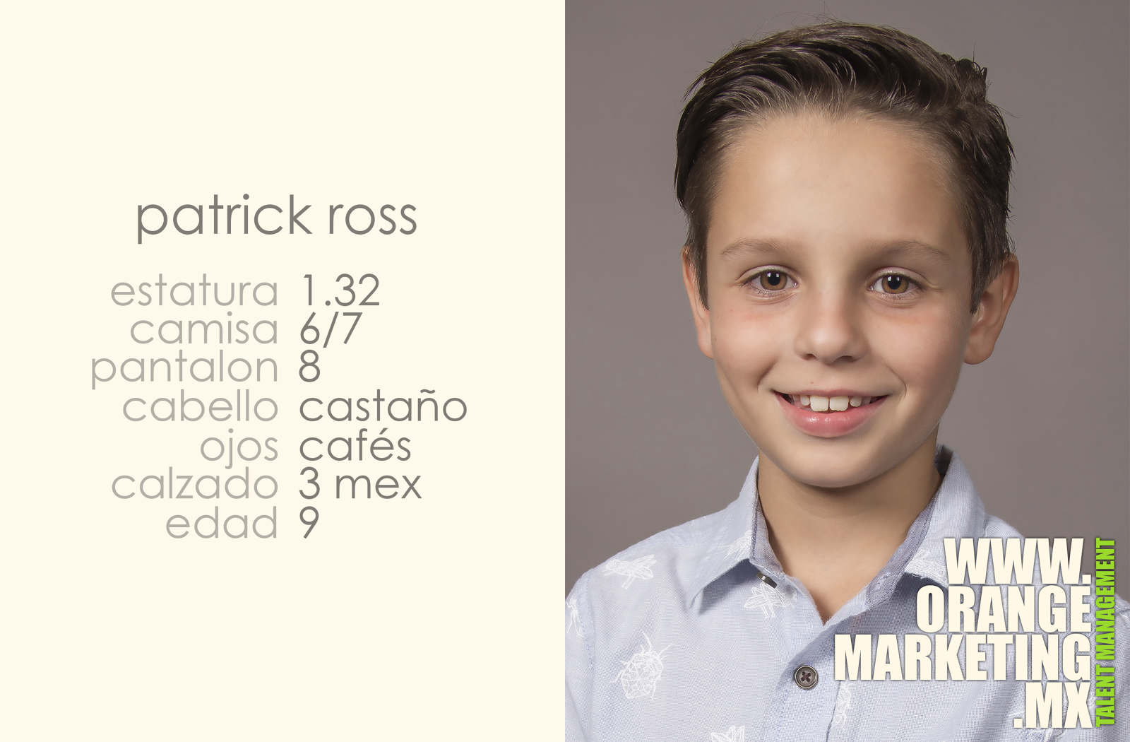 PATRICK ROSS - Orange Talents