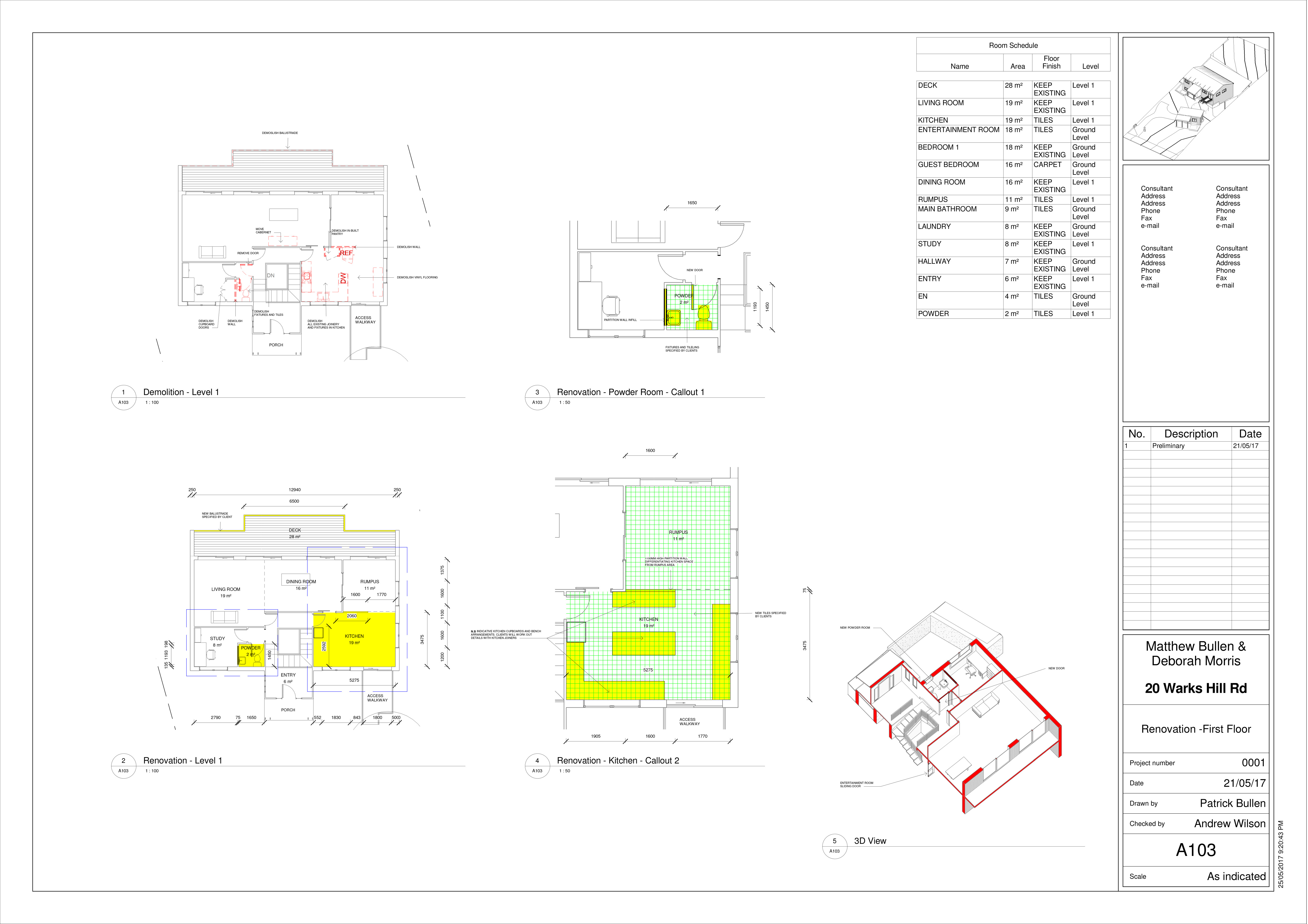 Warks Rd Renovation(Ongoing) - Patrick J Bullen