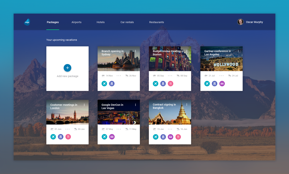Travel management system | UI UX - Shany Hoobi