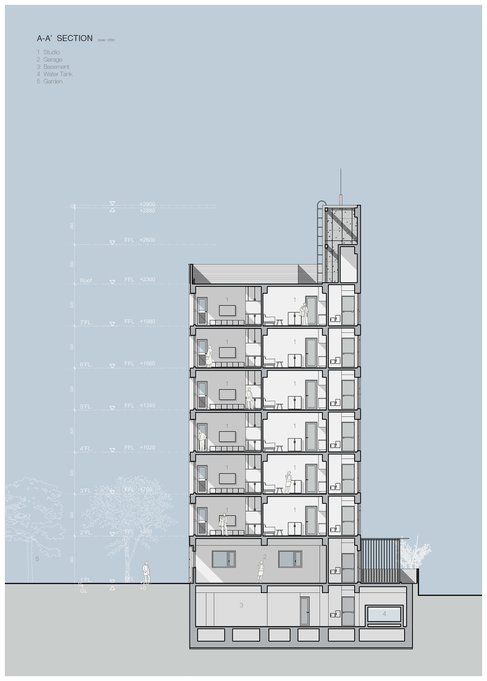 Xizhi Apartment Building Drawings - CTT Architects