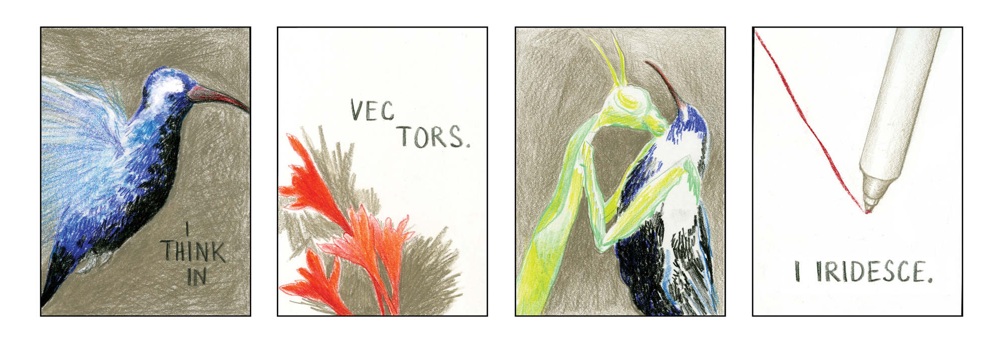 "Hummingbird and Mantis" - Alexander Rothman | Comics Poetry