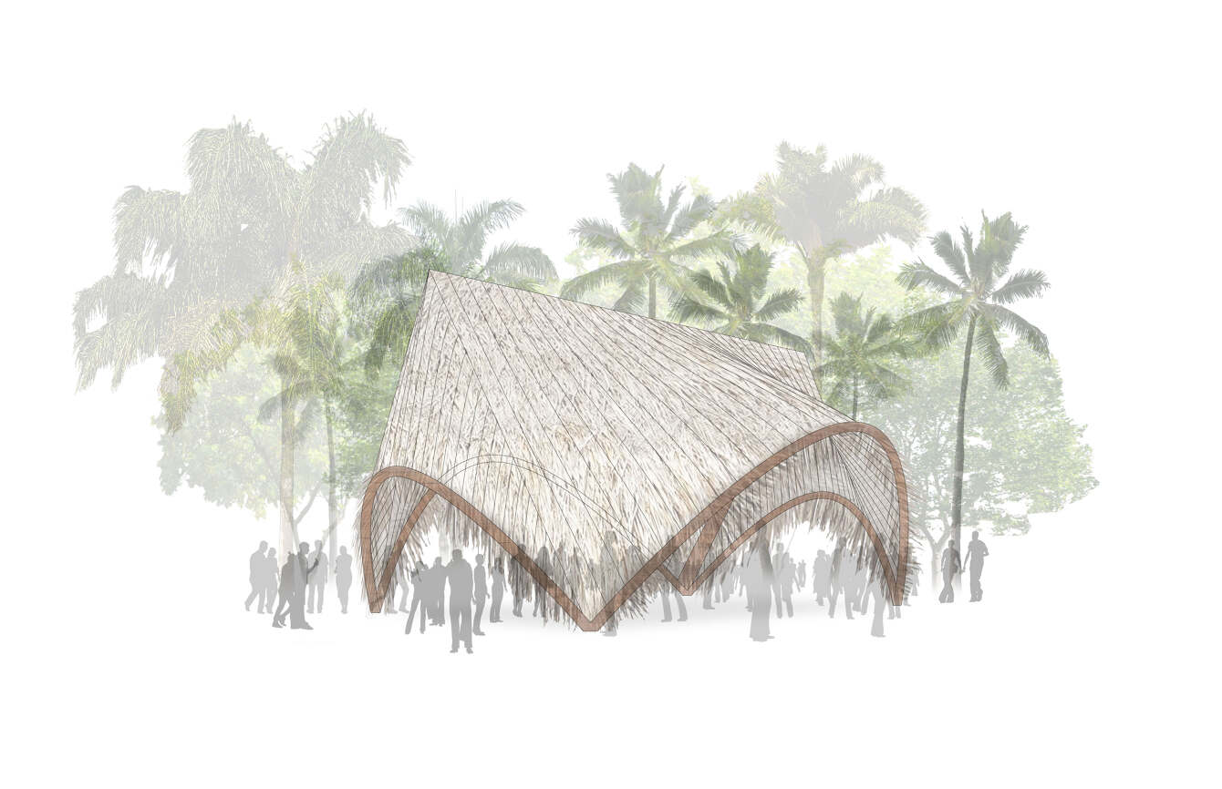 Palapa Hut Plans Concrete Palapa House — Lasala & Lasala