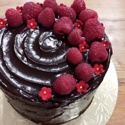 Double Dark Chocolate Raspberry - Ribbons And Cream
