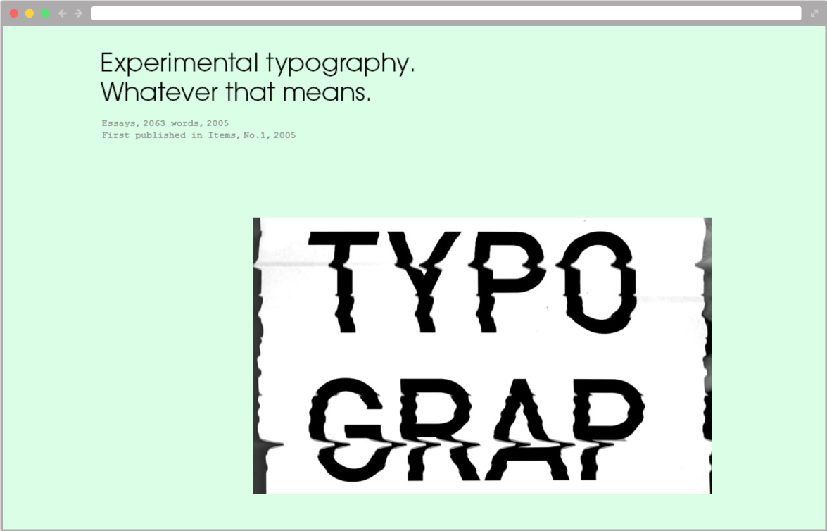 Reading Experience - choi subin