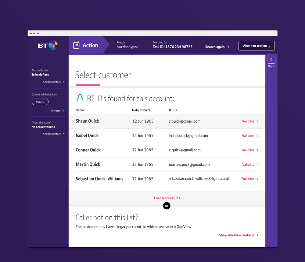 BT Customer Service - azk ui ux