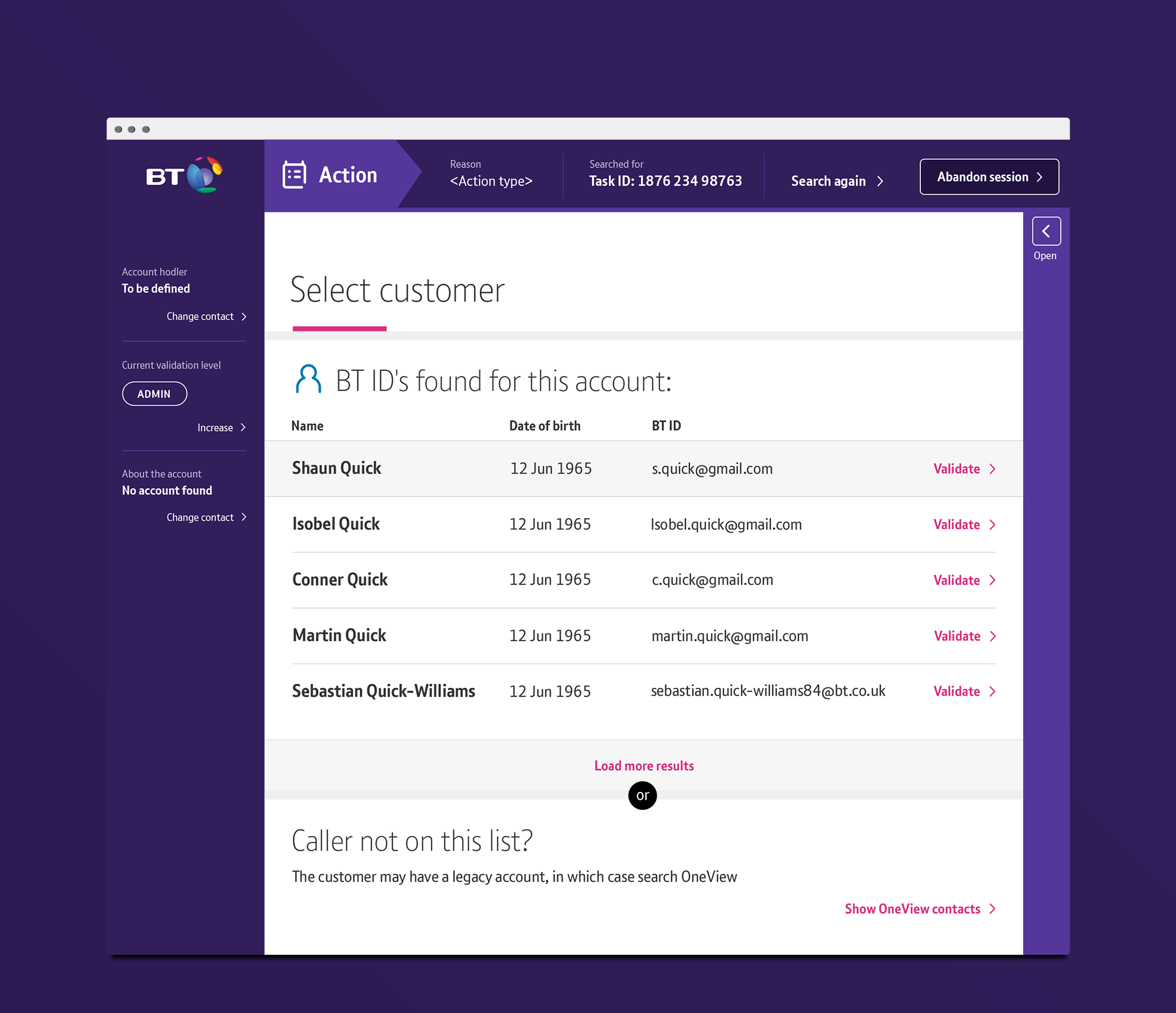 BT Customer Service - azk ui ux