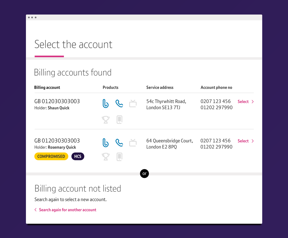 BT Customer Service - azk ui ux