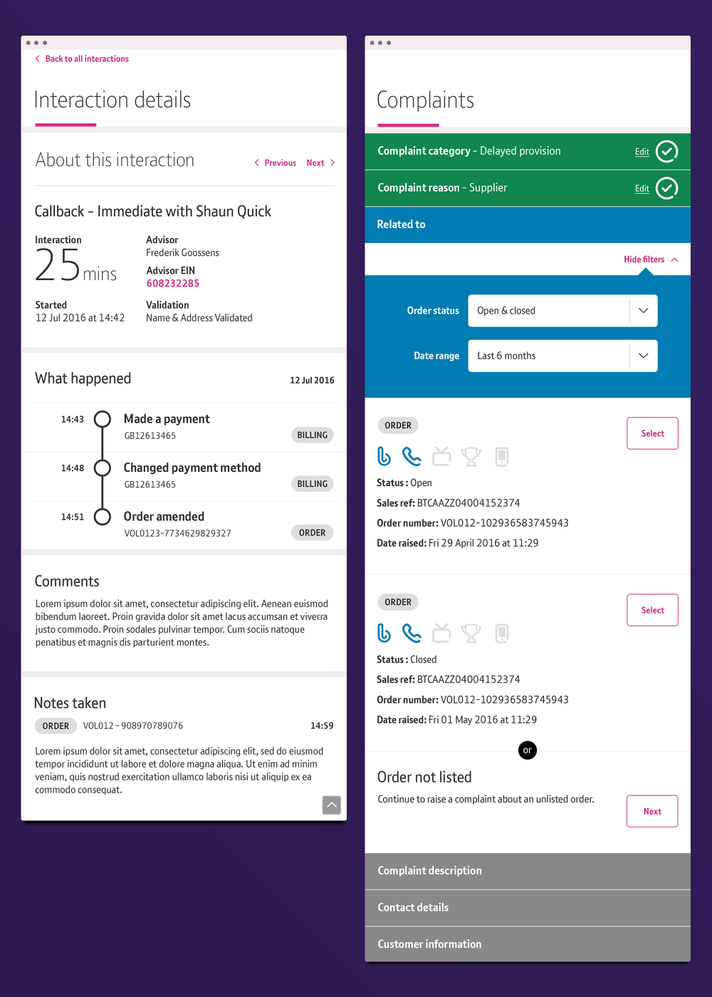 BT Customer Service - azk ui ux